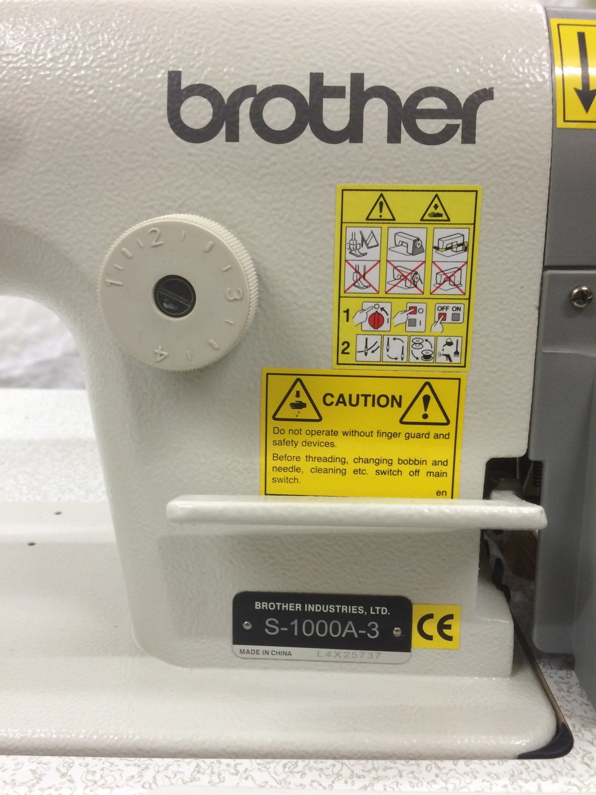 Brother S-1000A-3 INDUSTRIAL LOCKSTITCH SEWING MACHINE With Silent ...