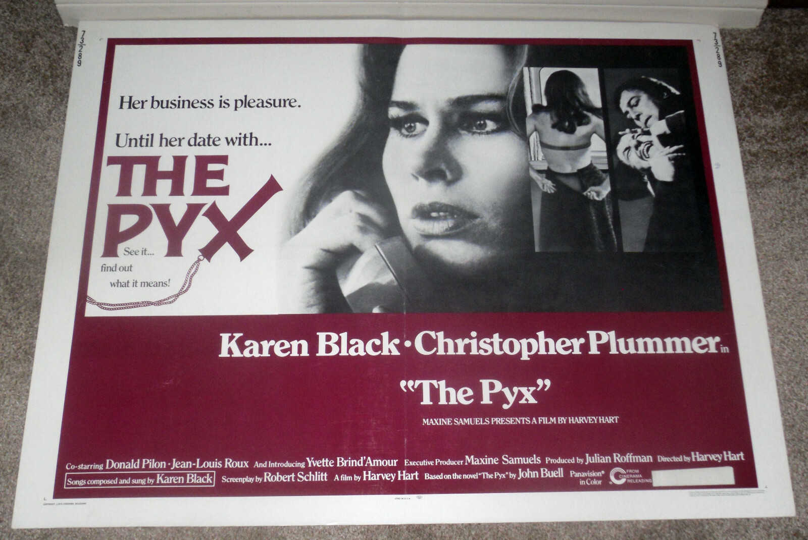 THE PYX original 1973 22x28 movie poster KAREN BLACK/CHRISTOPHER PLUMMER | eBay