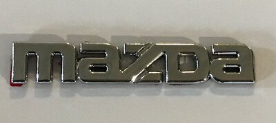 Mazda script badge small chrome 90mm for vehicle rear | eBay Australia