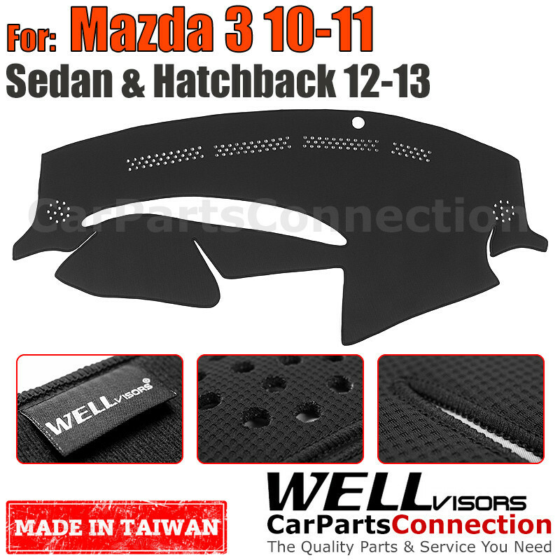 Wellvisors Dash Mat Dashboard Cover For Mazda 2010-2013 3 Sedan ...