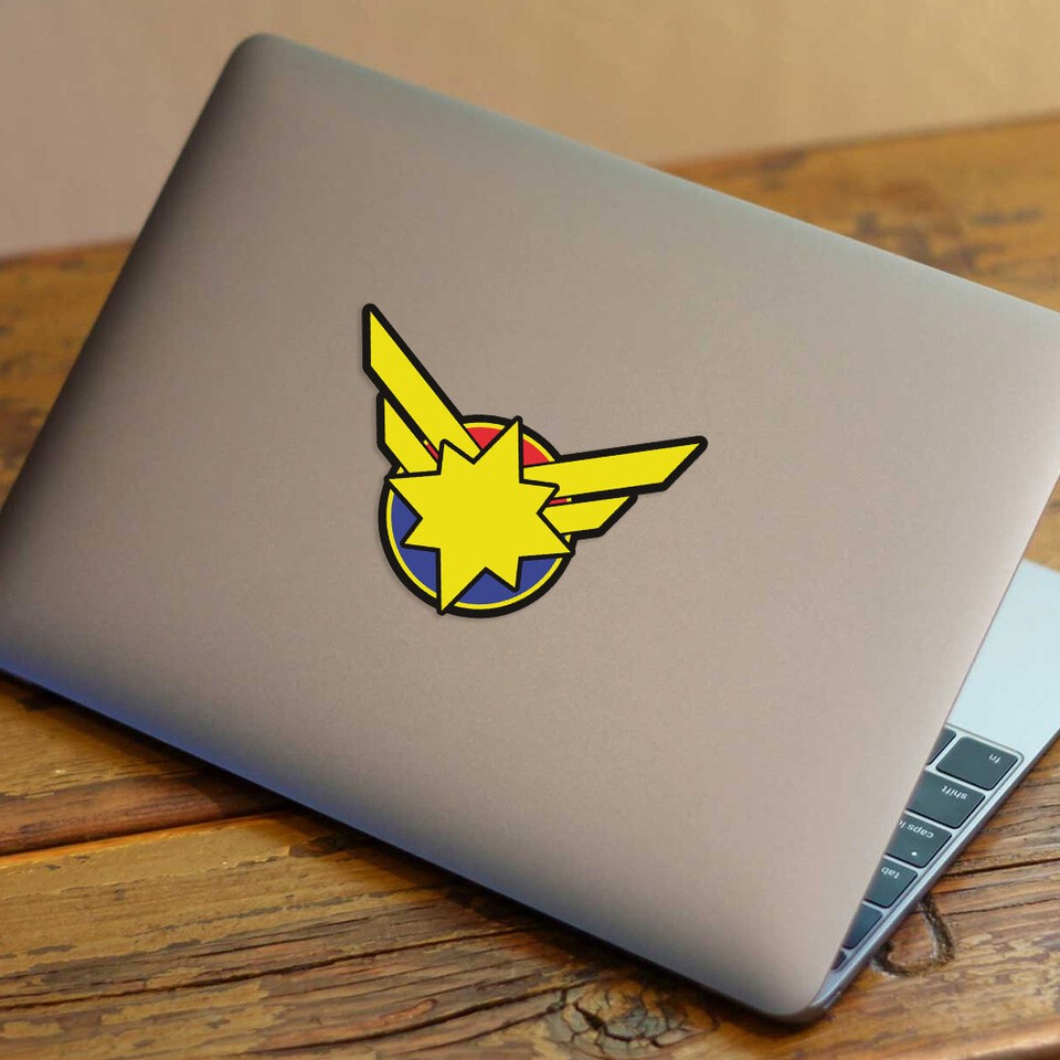 Captain Marvel Logo Sticker Decal Avengers Marvel universe Movie MCU ...