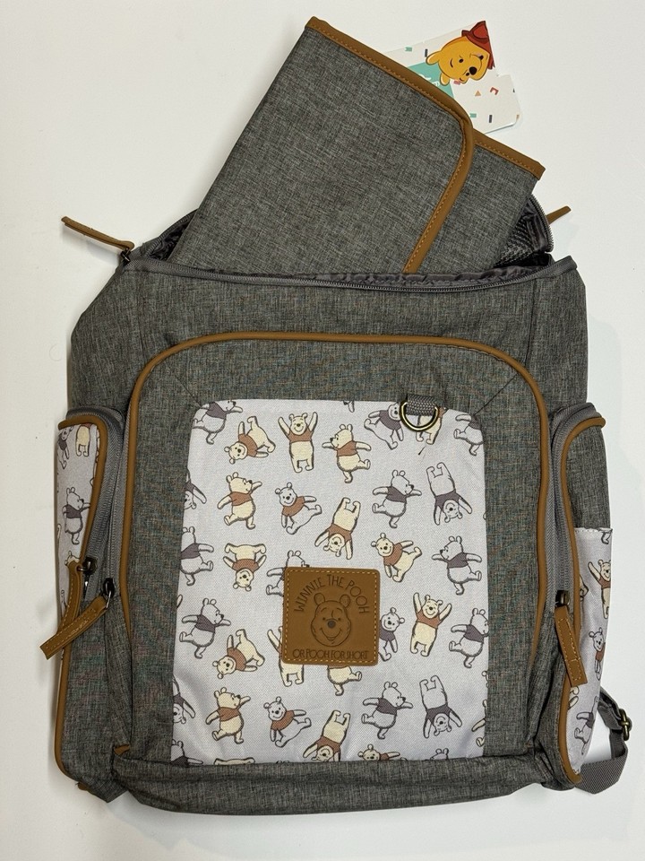 Disney Winnie the Pooh Backpack Baby Diaper Bag Large Capacity With ...
