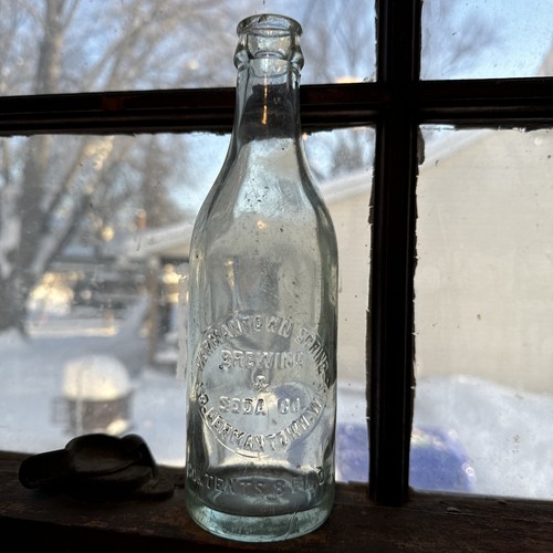 GERMANTOWN SPRING BREWING AND SODA BEER BOTTLE WIS WISCONSIN WI | eBay