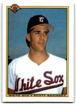 1990 Bowman Baseball Card Scott Radinsky Rookie Chicago White Sox #308 ...