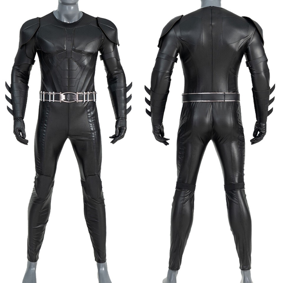 Michael Keaton Classic Batman Returns Cosplay Costume Men Outfit Yellow ...