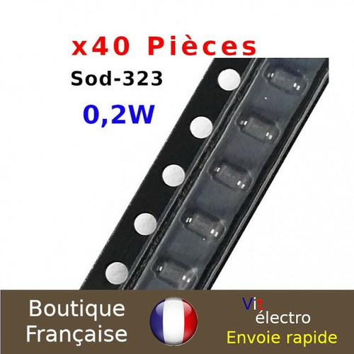 X40 Pcs Diode Zener sod-323, Série MM3Z 16V, MM3Z16V 0,2W 200mW 7340C ...