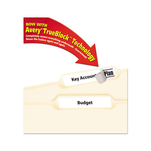 Avery 8366 Permanent TrueBlock File Folder Labels, 30/Sheet, 25 Sheets ...