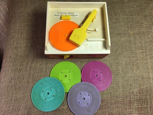1971 Fisher Price”Music Box Kids Record Player” #995~ 5 Original ...