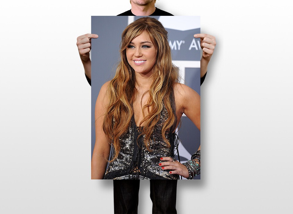 Miley Cyrus Celebrity Singer Movie Actor Star Wall Art Home Decor ...
