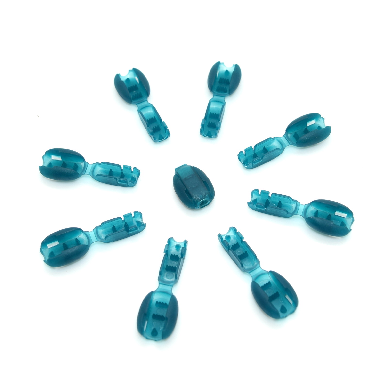 Cord Ends Stopper Snap Over Lock Clip On Stop Shock Cord End ⋆ Aqua ...