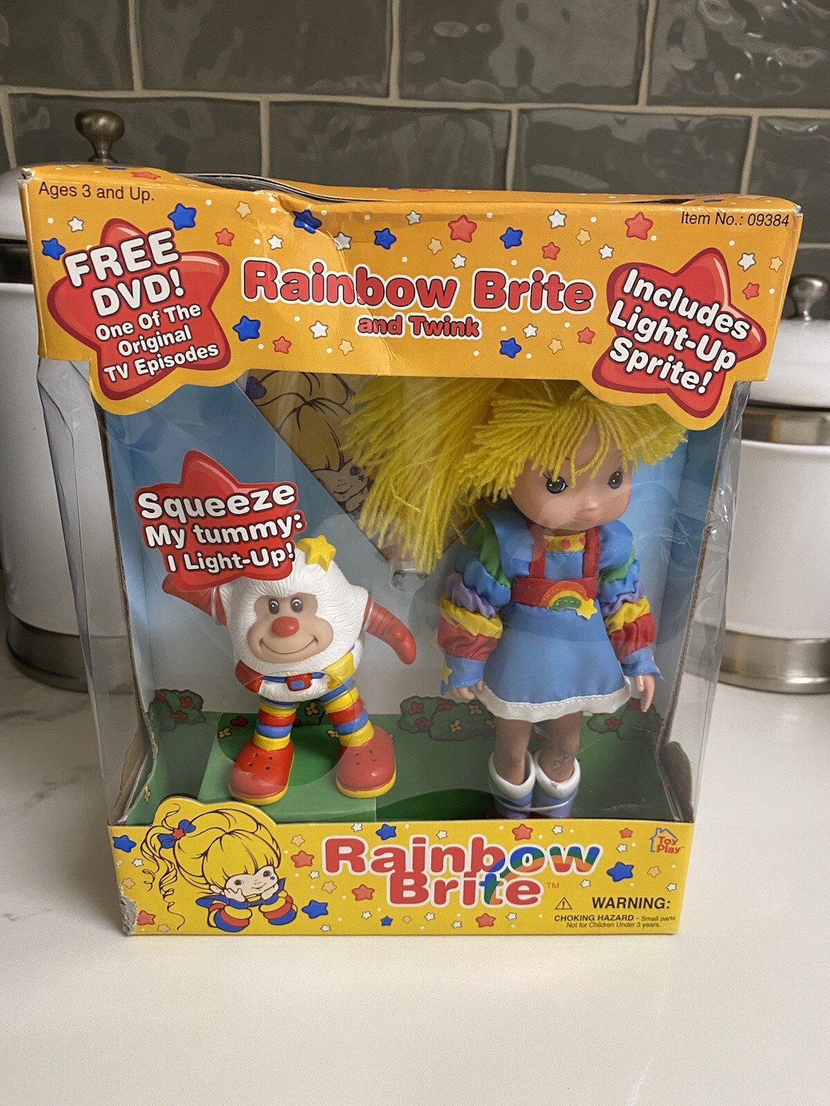 Vintage 2003 Rainbow Brite And Twink Doll With DVD Light Up Sprite ...
