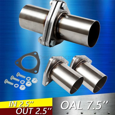PAIR 2PCS 2.5" OD Universal QuickFix Exhaust Triangle Flange Repair ...