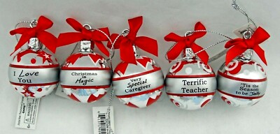NEW Ganz Christmas Ornament Ball 1.5" You Choose | eBay