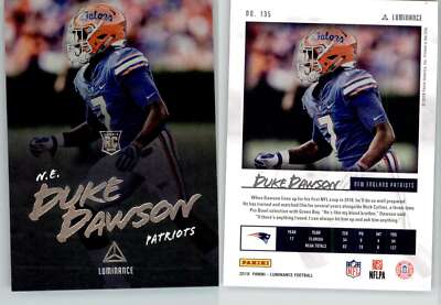 Duke Dawson 2018 Luminance #135 Patriots RC Rookie | eBay