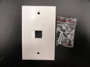 BRYANT WHITE 1 PORT ETHERNET /NETWORK COVER 1 GANG WALL PLATES WP-N1-WH ...