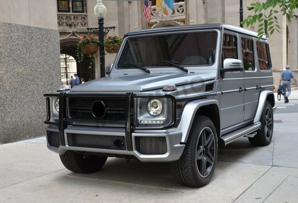Aftermarket Black AMG Style Front Bumper Grille Brush Guard For G63 ...
