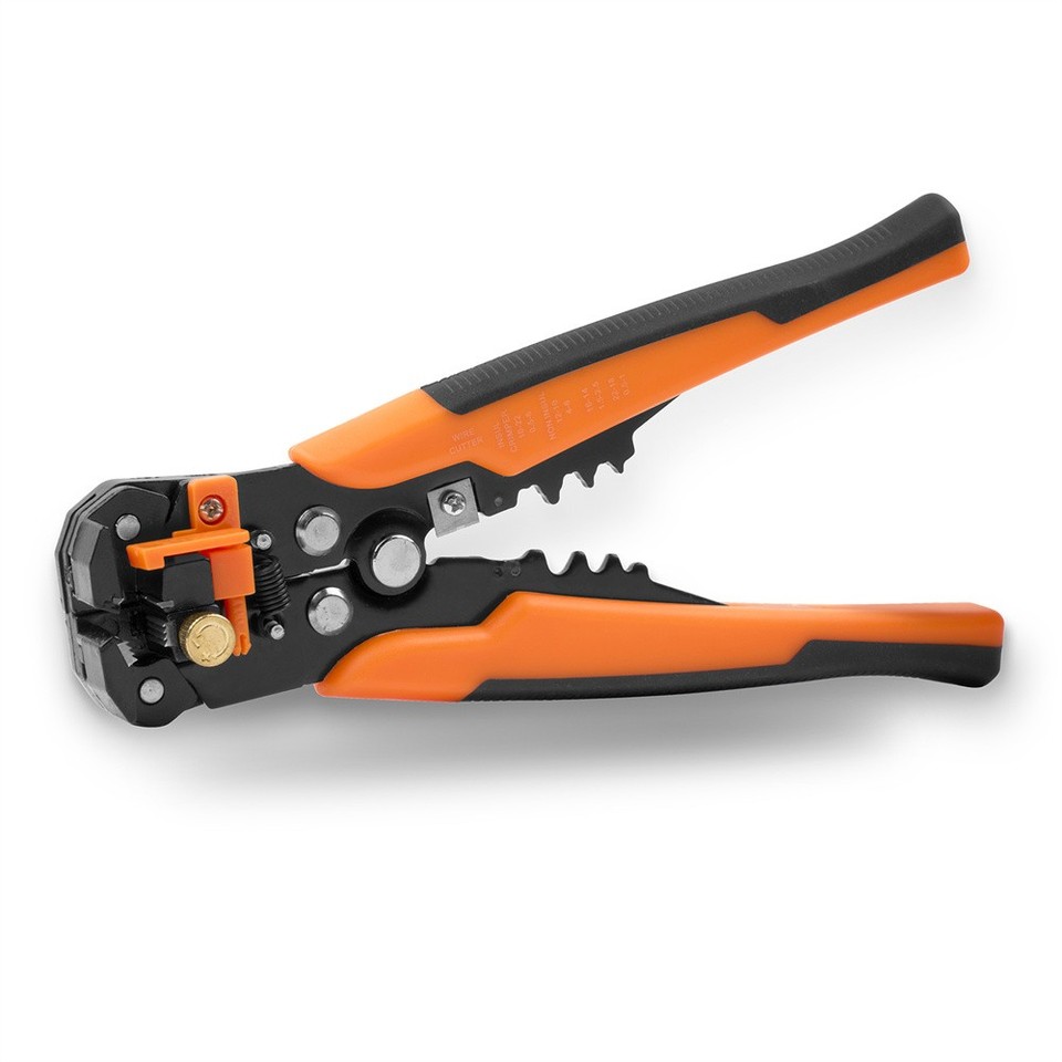 8" Self-Adjusting Insulation Wire Stripper cutter crimper Terminal Tool ...