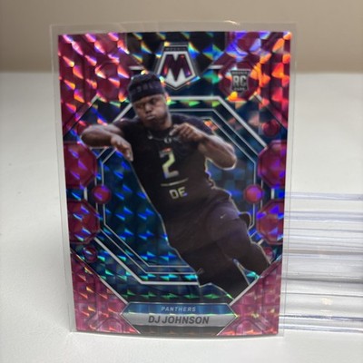 DJ JOHNSON 2023 Mosaic Football Pink Camo RC #314 Carolina Panthers | eBay