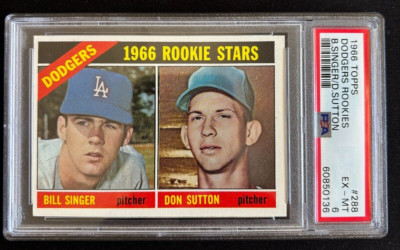 1966 Topps - 1966 Rookie Stars #288 Don Sutton Rookie Card, Bill Singer ...
