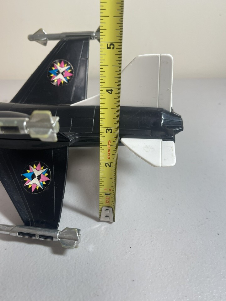 VINTAGE 70S PROCESSED PLASTICS SPACE AGE X-WING JET FIGHTER PLANE MODEL ...