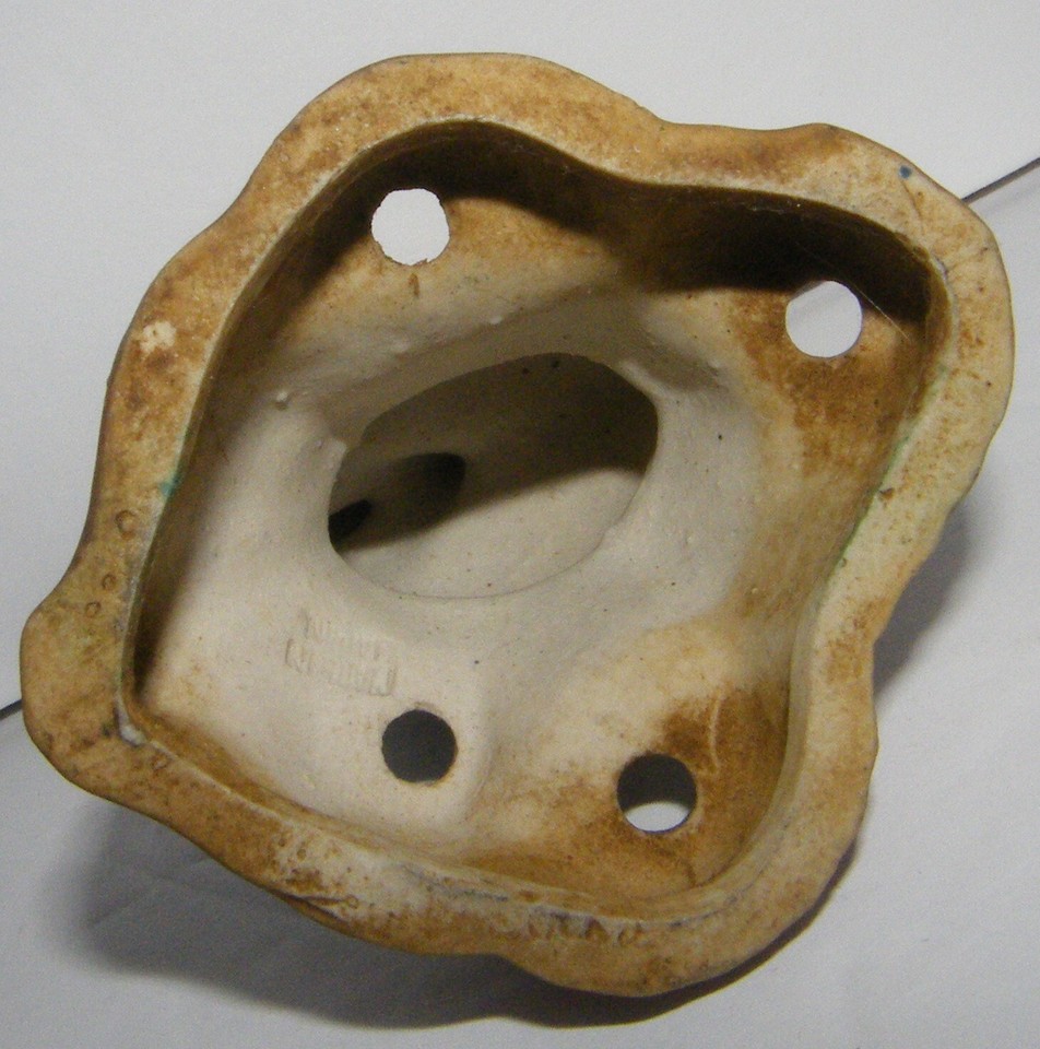 4 Vtg Art Deco Pottery Bird Parrot Swan Flower Frog Lusterware ...