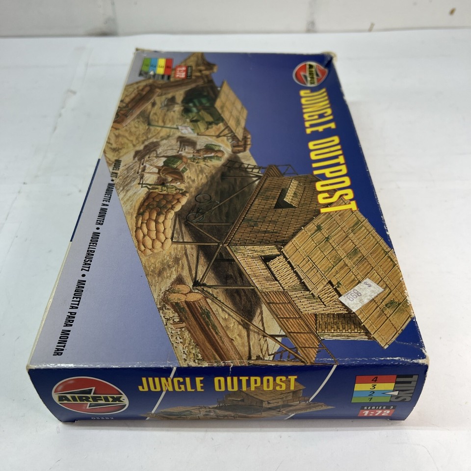 Vintage Airfix 1:72 Jungle Outpost Diorama Model Kit - New - Opened Box ...