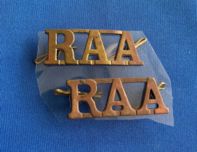 RAA Shoulder Title Badges Royal Australian Artillery 1930-42 E7 | eBay