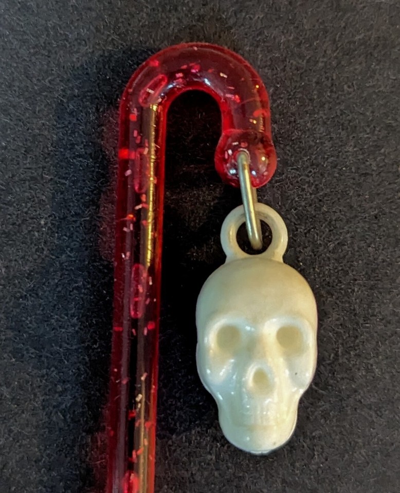 Unique 8 VTG plastic Dangling Skull Swizzle Sticks Halloween Drink ...