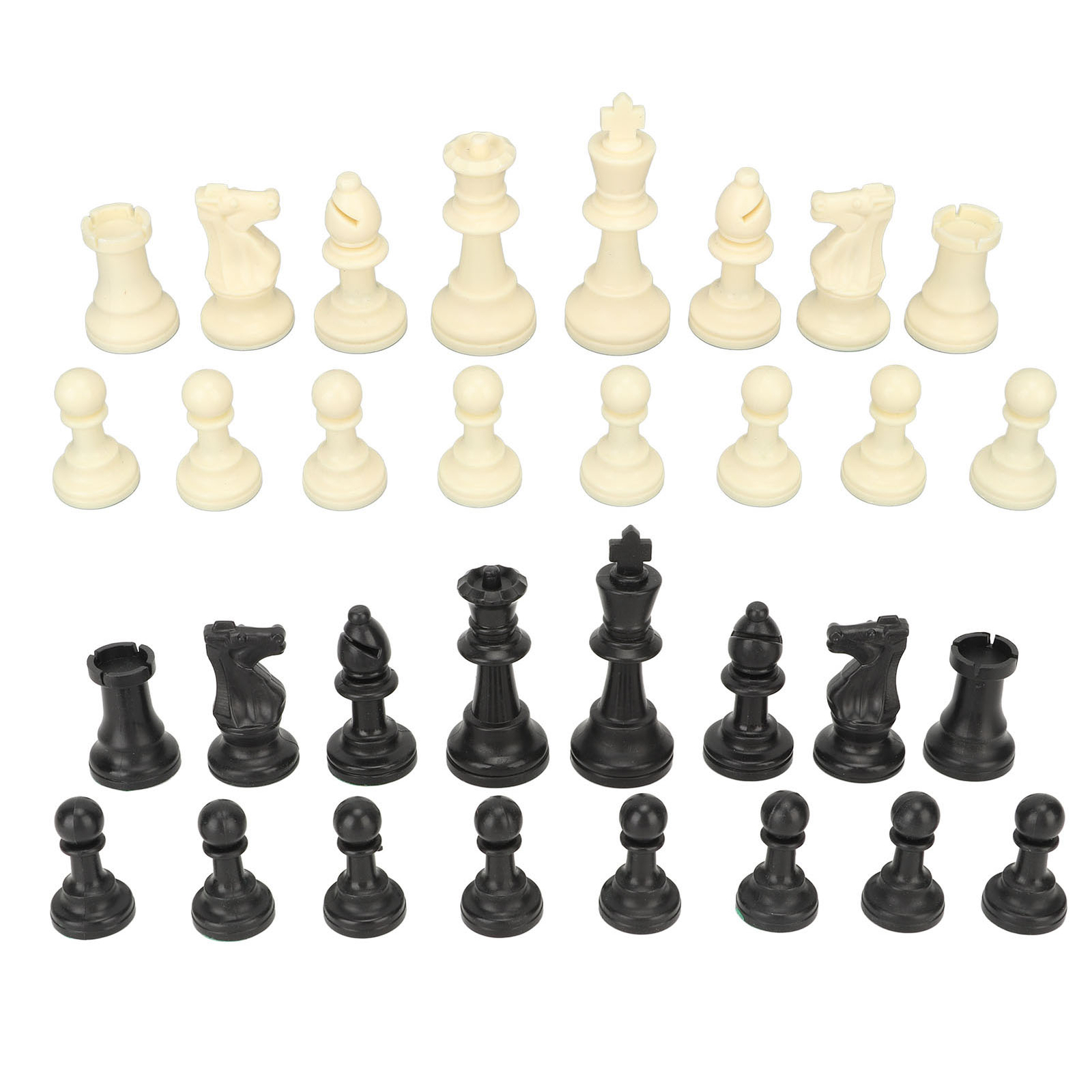 SAP Chess Piece Set PP Plastic 32 Chessmen With Storage Bag For ...