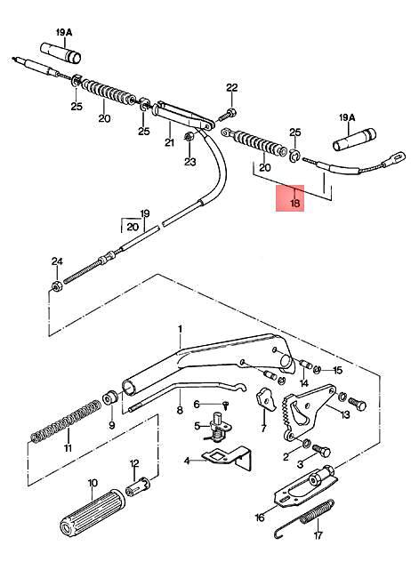 Genuine PORSCHE 924 944 Parking-Brake Cable 92442414300 | eBay