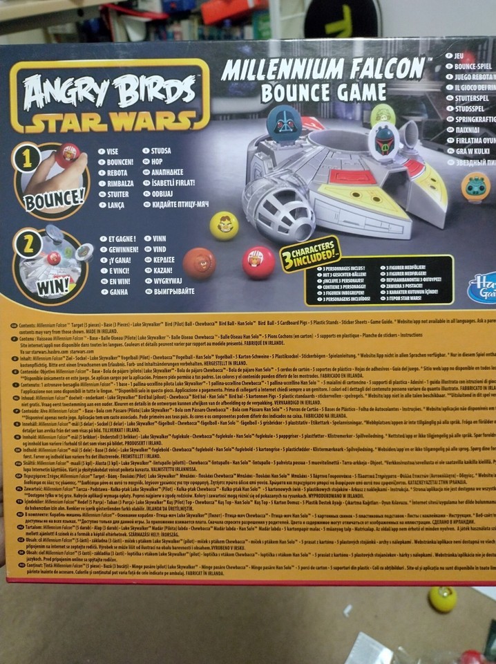 Star Wars Angry Birds Millenium Falcon Bounce Game 5010994706104 | eBay UK
