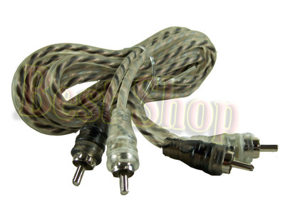 EA-RCA20(SB) 20FT 2 Channel Twisted Pair Shielded Car Amplifier RCA ...