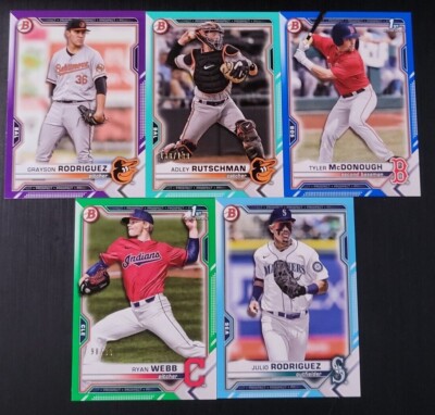 2021 Bowman Draft SERIAL NUMBER Paper Parallels You Pick the Card | eBay