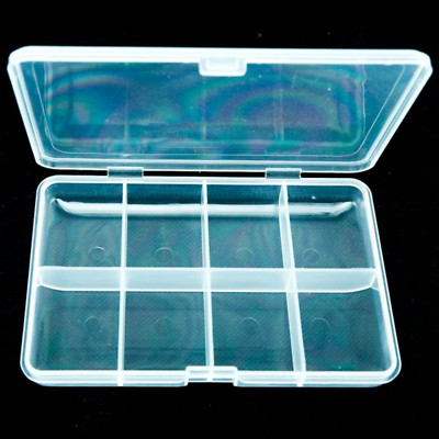 8 Compartment Clear Plastic Fly Box | eBay
