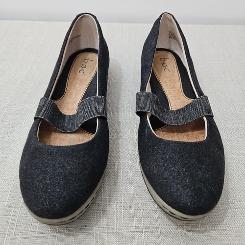 BOC Flats Gray Shoes Size 8 Women's Mary Jane Flats Charcoal Gray | eBay