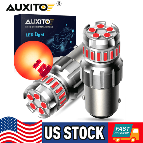 1156 7506 P21W Red LED Brake Stop Tail Light Bulb Error Free For BMW ...