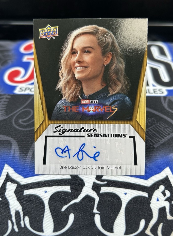 2024 Upper Deck Marvel Signature Sensations Brie Larson Captain Marvel ...