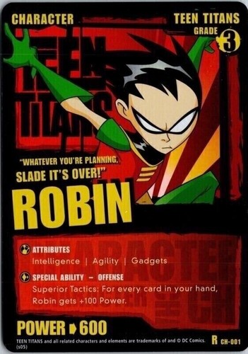 Robin R CH-001 Foil Teen Titans TCG CCG | eBay