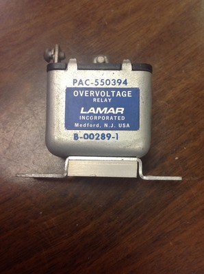 Lamar Overvoltage Relay P/N B-00289-1 | eBay