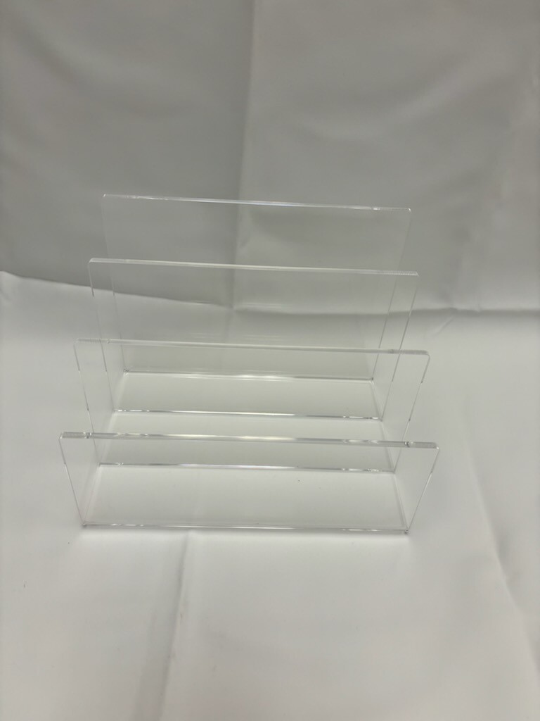 Clear Plastic File Organizer for Desk 3- section file | eBay