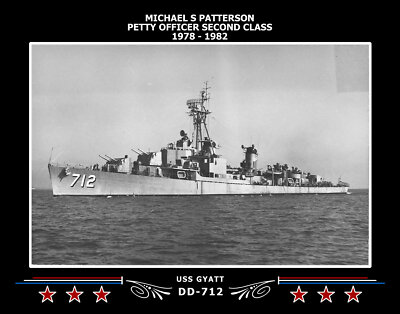Navy Emporium USS Gyatt DD-712 Canvas Photo Print 294DD712 | eBay