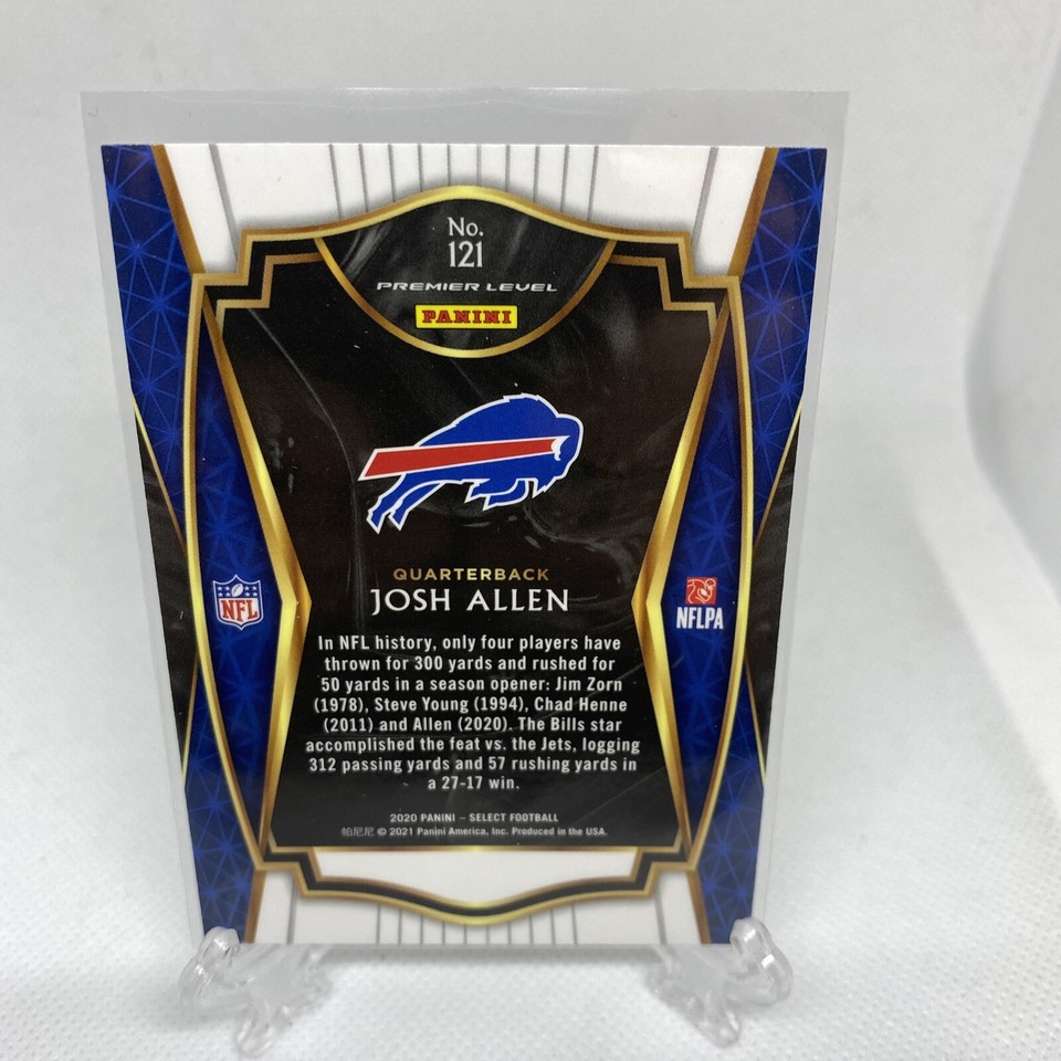Josh Allen 2020 Select Football Card Premier Level #121 base. Bills | eBay