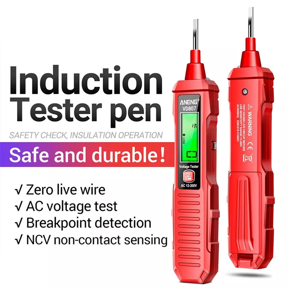 Voltage Tester Pen Non Contact AC Sensor Power Alert 12-300V Electric ...