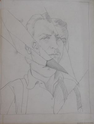 GEORGE SCHREIBER - George Schreiber Self-Portrait - Drawing | eBay