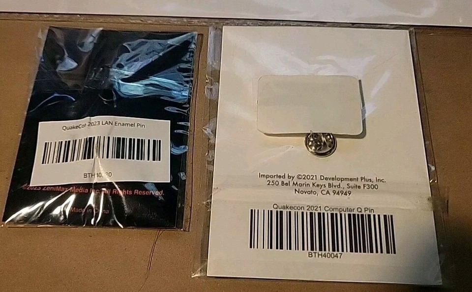 QuakeCon: 2021 CRT Pin & 2023 Lan Pin with Sticker Sheet | eBay