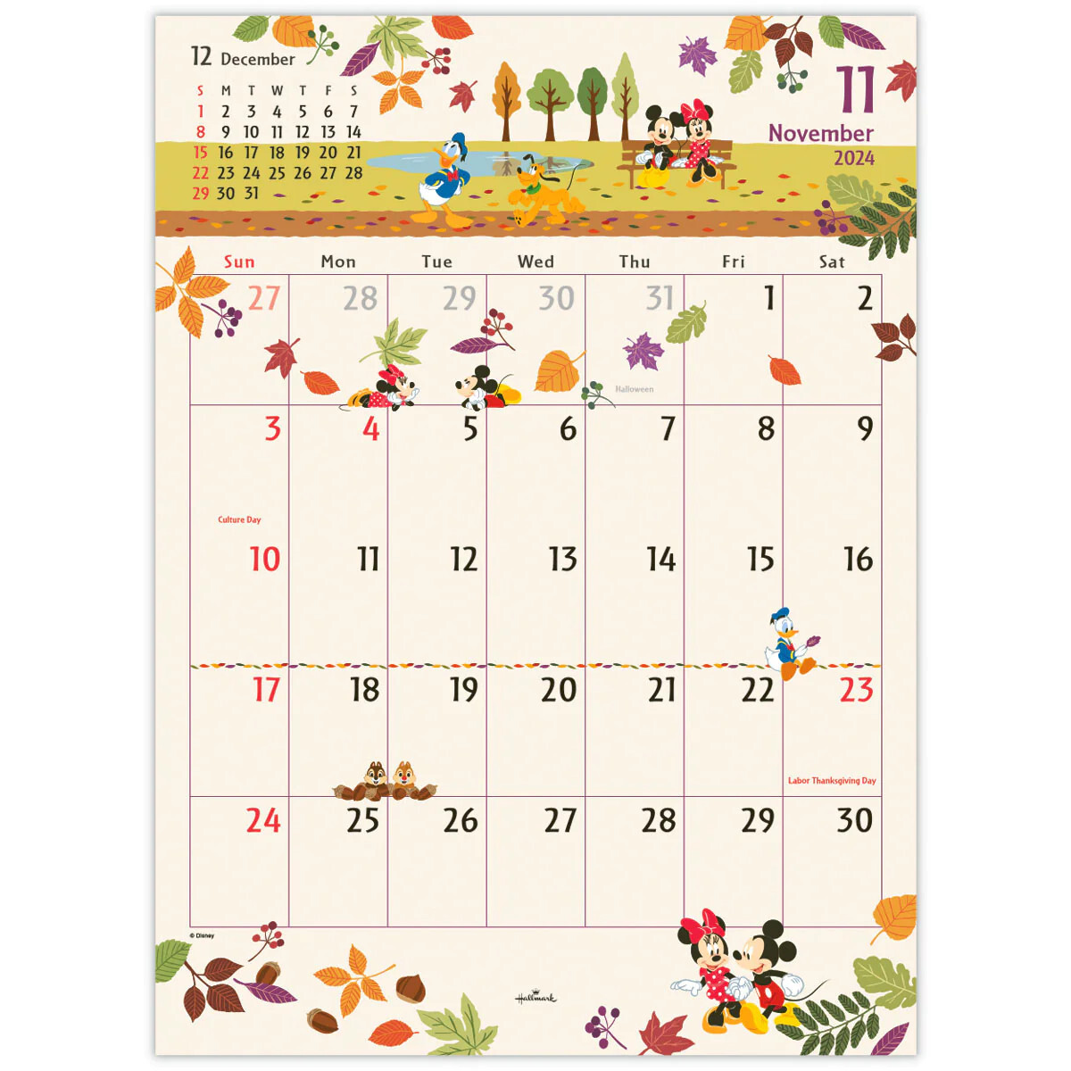 2024 Hallmark Wall Calendar Disney Mickey L | eBay