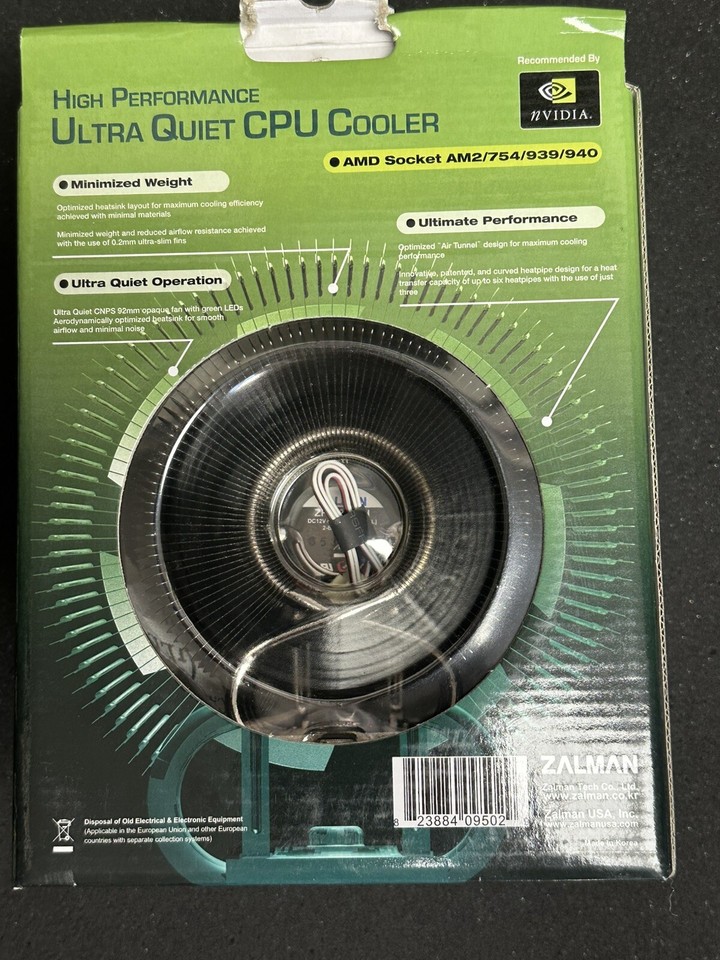 ZALMAN Ultra Quiet CPU Coller CNPS9500 AM2 Socket AM2/754/939/940 | eBay