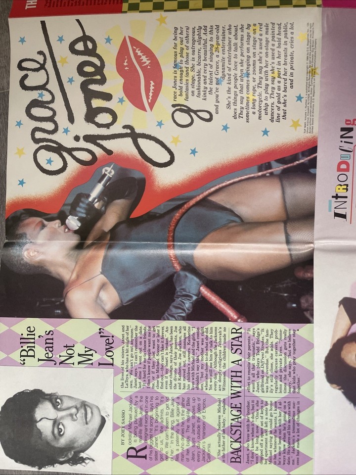 TUF MAG No1 MASSIVE MICHAEL JACKSON POSTER. GRACE JONES.BOB MARLEY ...