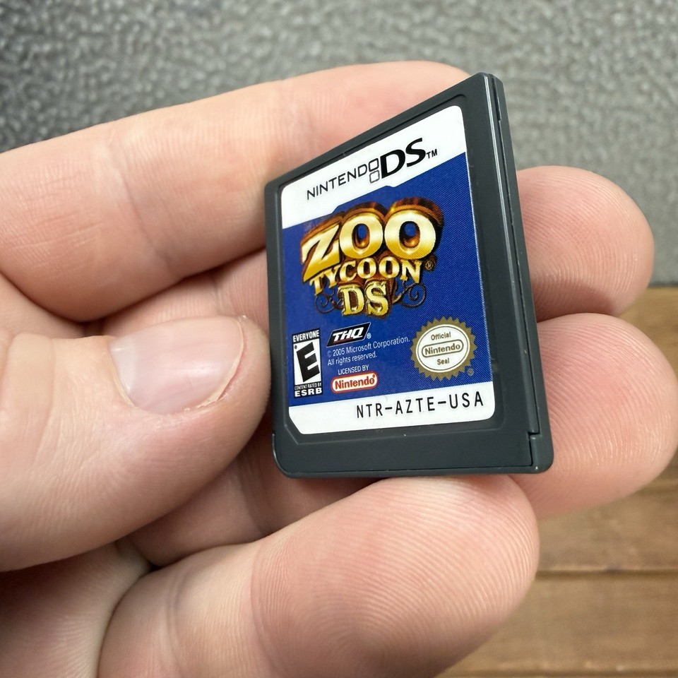 Zoo Tycoon DS Game Nintendo DS 2005 Cartridge Only Construction ...