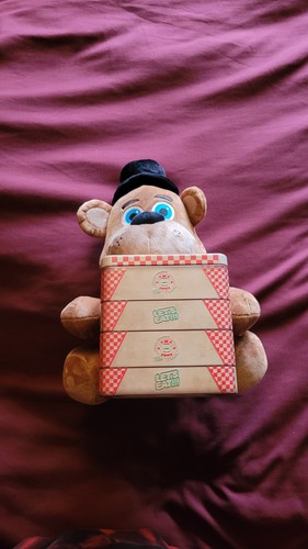 Cinemark Five Nights At Freddys 2 Freddy Plush Pizza Box Popcorn Bucket ...